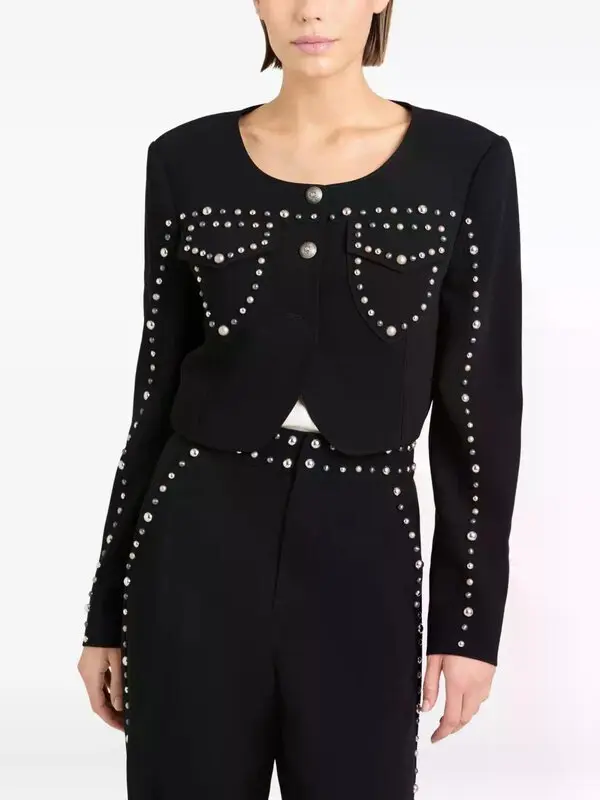 Cinq À Sept Olga Studded Cropped Jacket