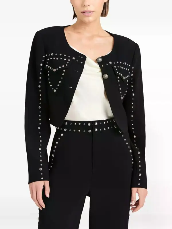 Cinq À Sept Olga Studded Cropped Jacket