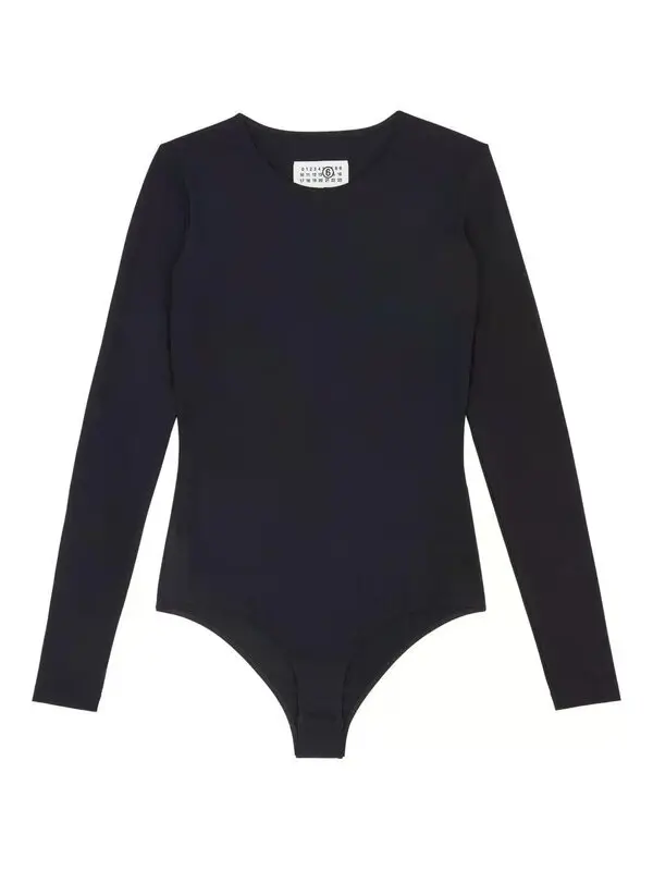 MAISON MARGIELA Long-sleeve Jeans Bodysuit - Black