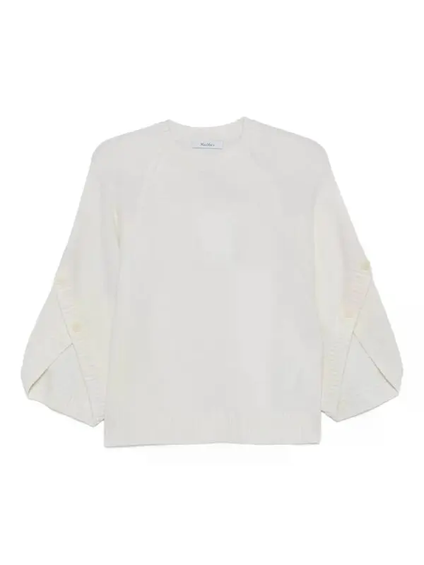 Max Mara Buttoned-cuff Knitted Top