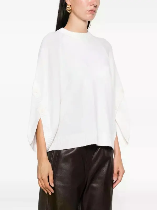 Max Mara Buttoned-cuff Knitted Top