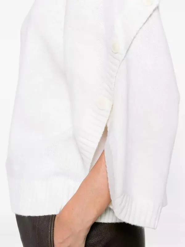 Max Mara Buttoned-cuff Knitted Top