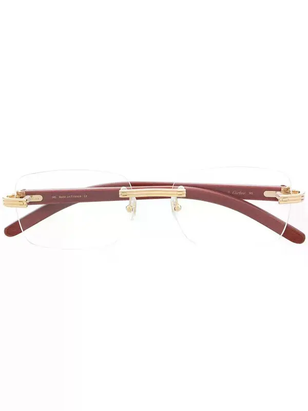 Cartier Rimless Square-frame Glasses