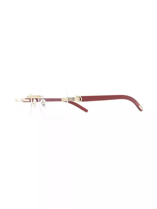 Cartier Rimless Square-frame Glasses