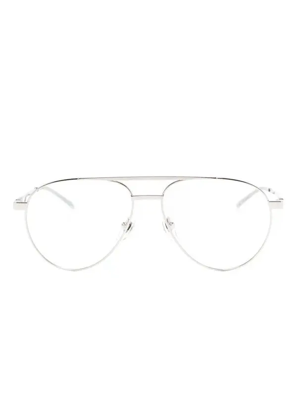 Gucci Pilot-frame Glasses - Silver