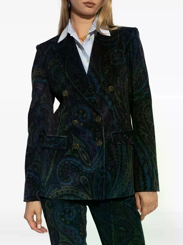 Etro Corduroy Double-breasted Blazer