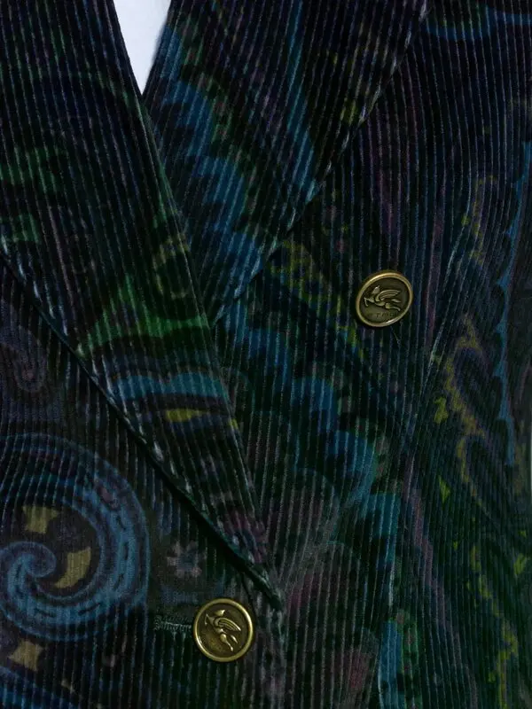 Etro Corduroy Double-breasted Blazer