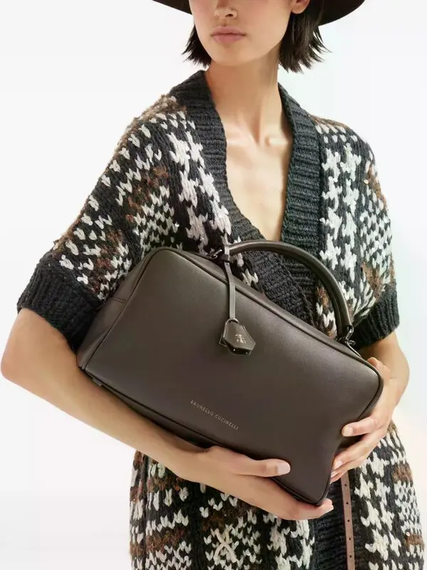 Brunello Cucinelli Leather Tote Bag