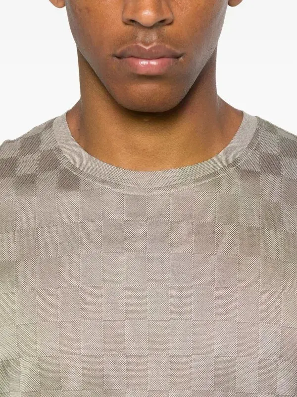 Paul & Shark Checked Cotton T-shirt