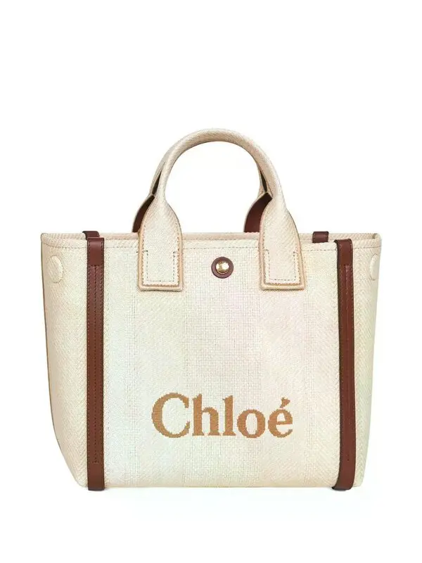Chloé Logo Embroidered Carry Tote Bag