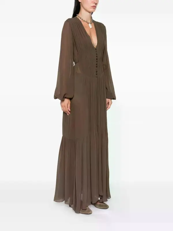 MARANT ETOILE Briane Maxi Dress - Green