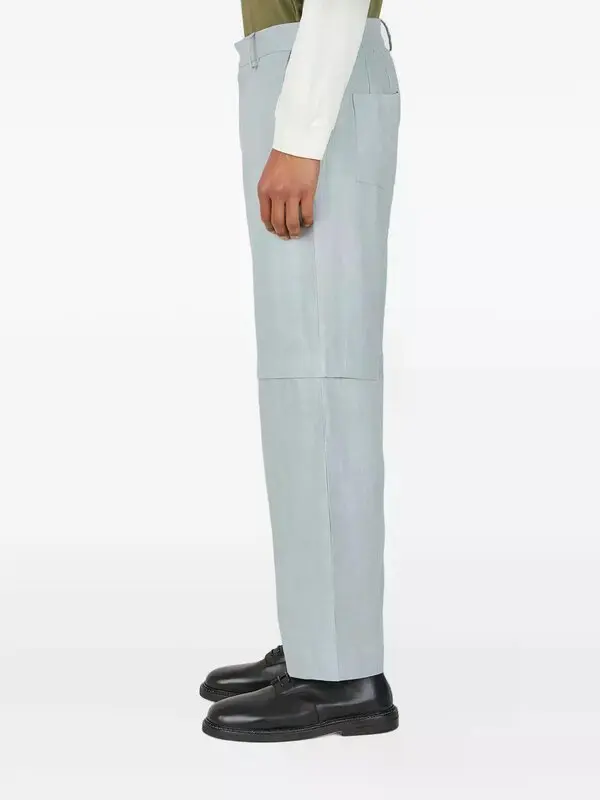 WYNN HAMLYN Detachable-panel Linen Trousers