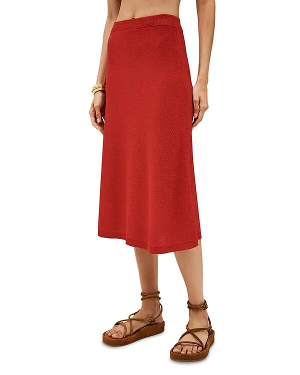 Ba&sh Kaly Midi Skirt - Red