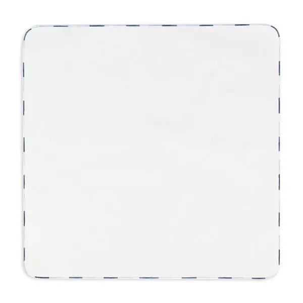 KUTNIA Contrast Tipped Cotton Napkin, Set Of 4 - Black/grey