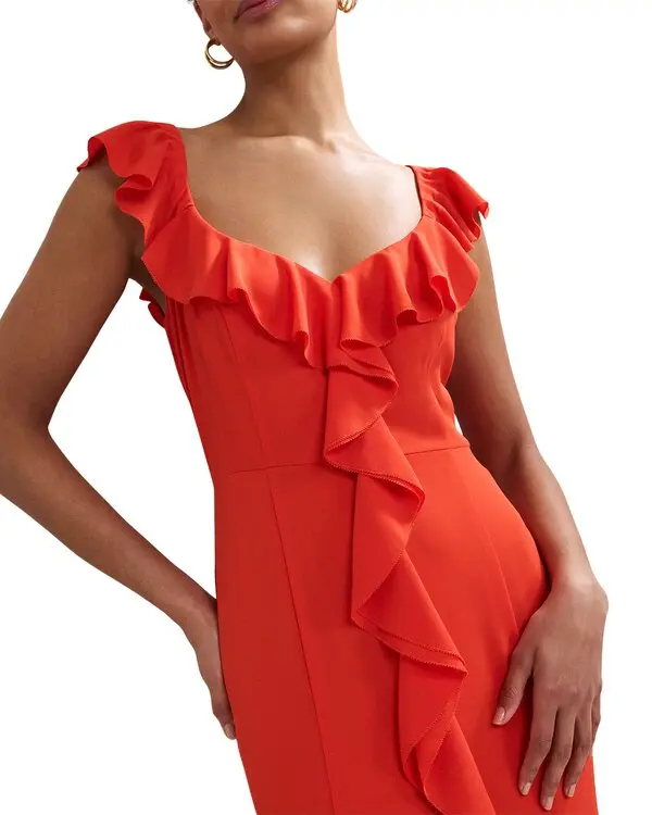 PHASE EIGHT Lianah Ruffled Midi Dress