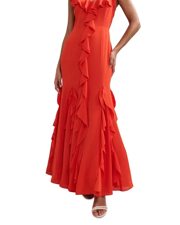 PHASE EIGHT Lianah Ruffled Midi Dress