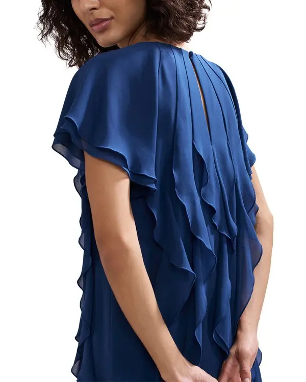 PHASE EIGHT Claudette Ruffled Mini Dress