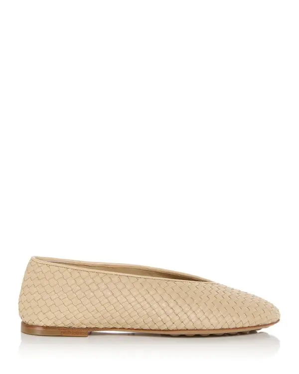 Bottega Veneta Intrecciato Ballet Flats - Beige