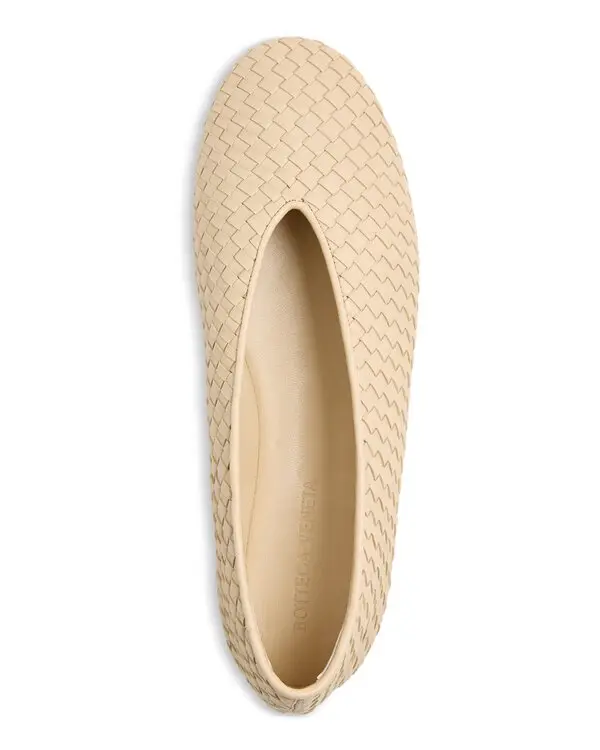 Bottega Veneta Intrecciato Ballet Flats - Beige