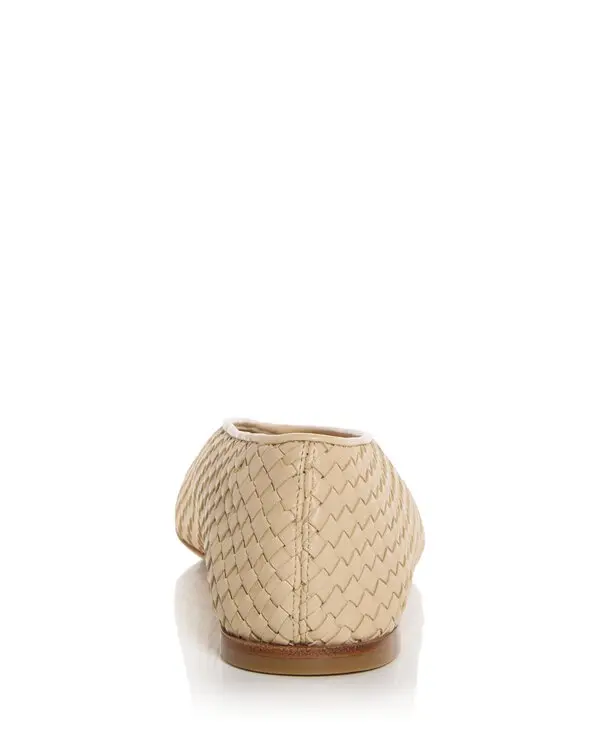 Bottega Veneta Intrecciato Ballet Flats - Beige