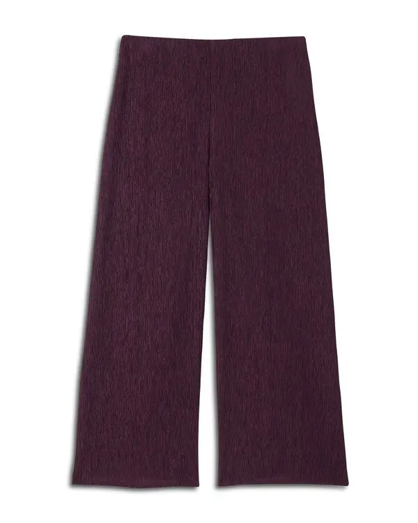 Eileen Fisher Crinkled Ankle Pants - Blackberry