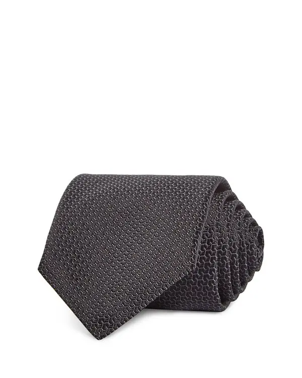 Canali Silk Neat Tie - Midnight Blue