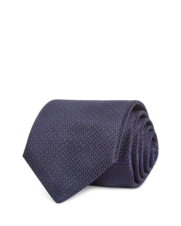 Canali Silk Neat Tie - Navy