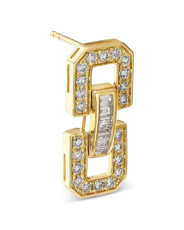 Bloomingdale'S Diamond Link Drop Earrings In 14k Yellow 0.7 Tcw