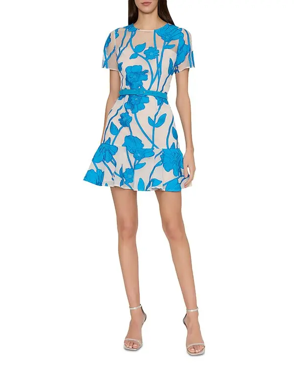 slim fit dress slacks Milly Sunset Tile Maxi Dress main image 0