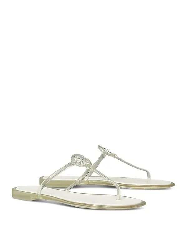 Tory Burch Mini Miller Jelly Sandals - Clear/silver