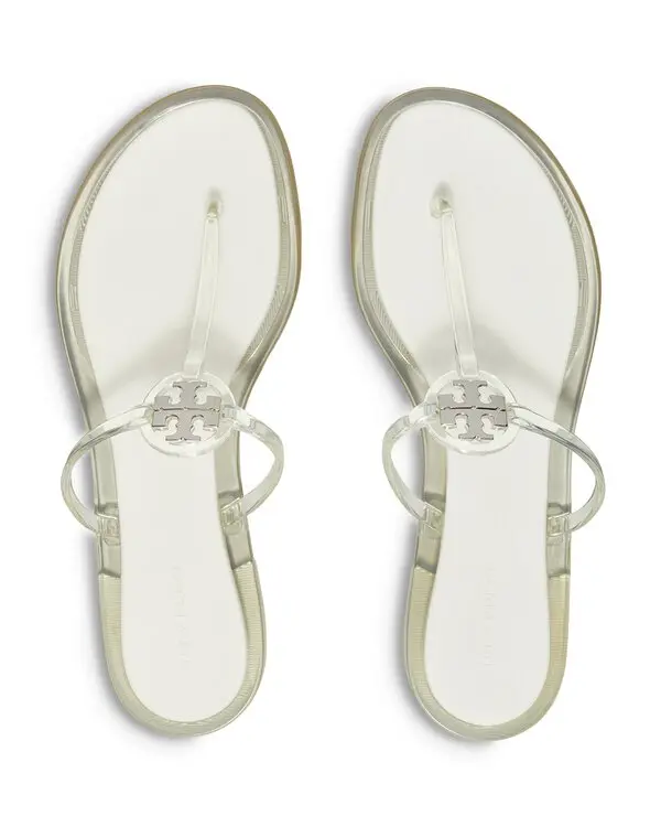 Tory Burch Mini Miller Jelly Sandals - Clear/silver