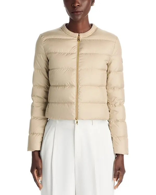 Moncler Mauvezin Down Puffer Jacket - Beige