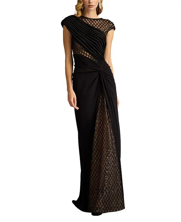 Tadashi Shoji Jetta Illusion Gown