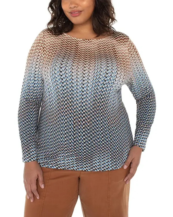 LIVERPOOL Ombre Print Top