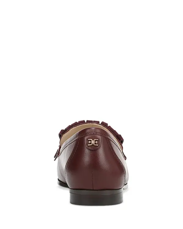 Sam Edelman Liz Kiltie Loafer Flats - French Burgundy