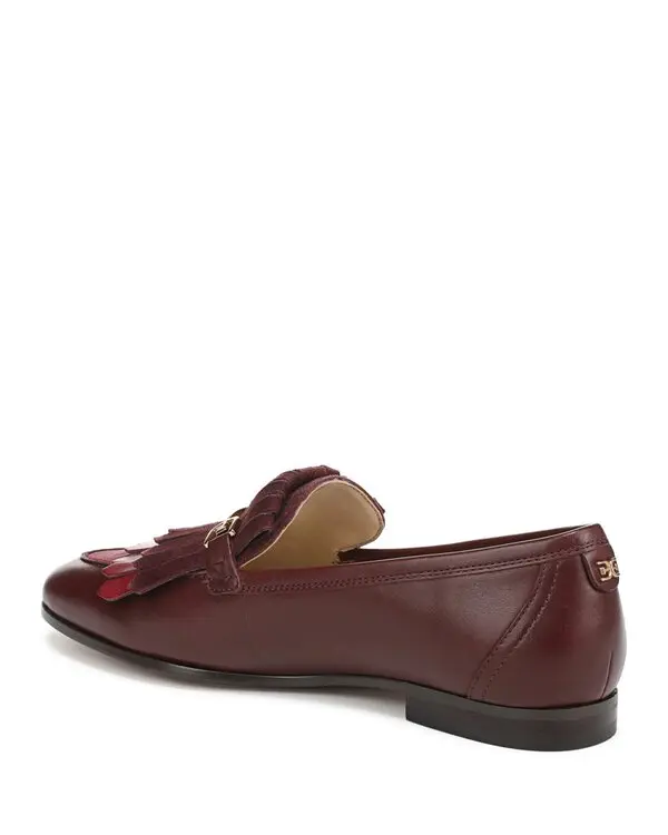 Sam Edelman Liz Kiltie Loafer Flats - French Burgundy