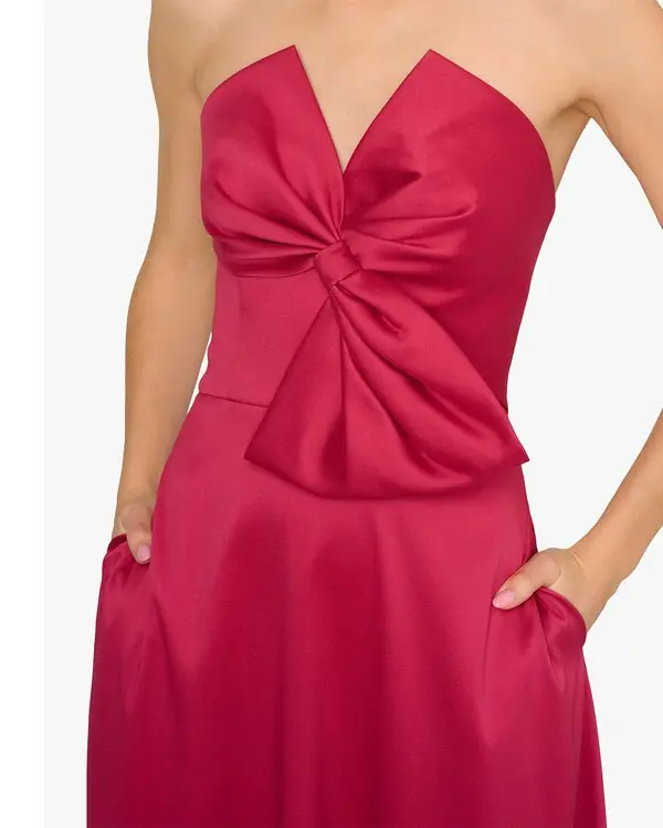 Aidan Mattox Bow Bodice Dress