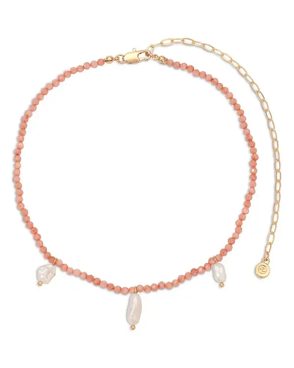 Ettika Ibiza Beaded Choker Necklace - Pink