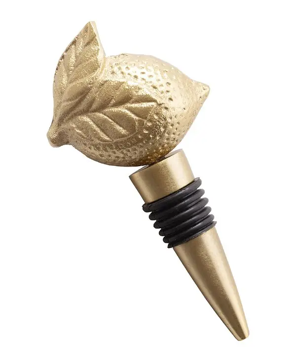 GAURI KOHLI Bergen Wine Bottle Stopper - Matte Gold