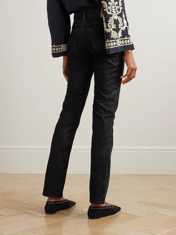 MARANT ETOILE Kelsie Coated Skinny Pants
