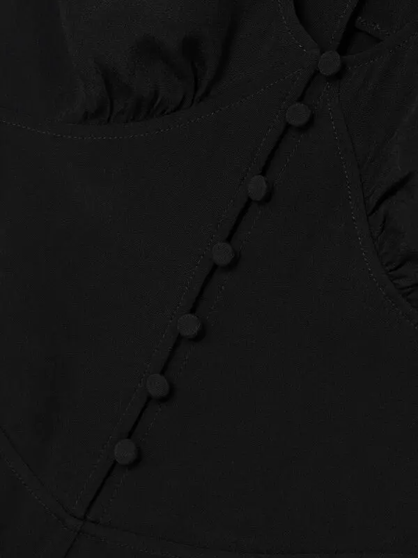 Rixo Shana Crepe Halterneck Jumpsuit