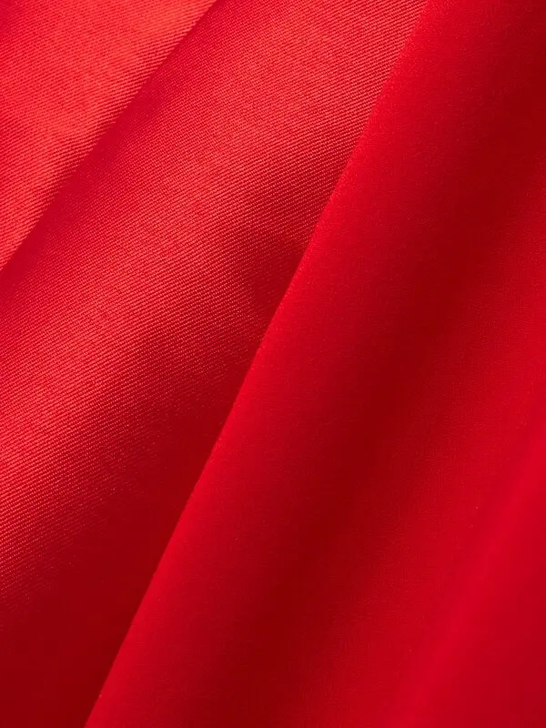 Solace London Ulla Crepe And Twill Gown - Red