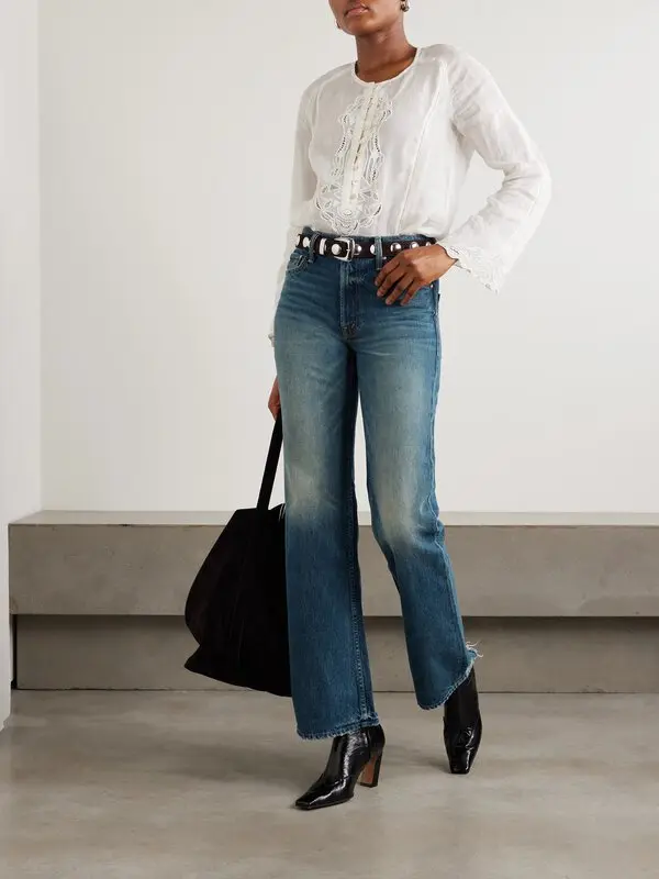 MOTHER The Reifler Mid-rise Straight-leg Jeans