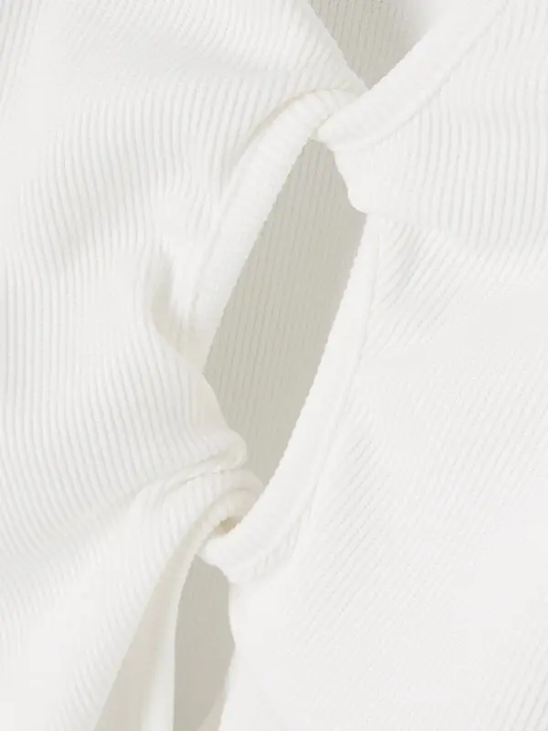 Christopher Esber Cutout Twist-front Ribbed-knit Tank