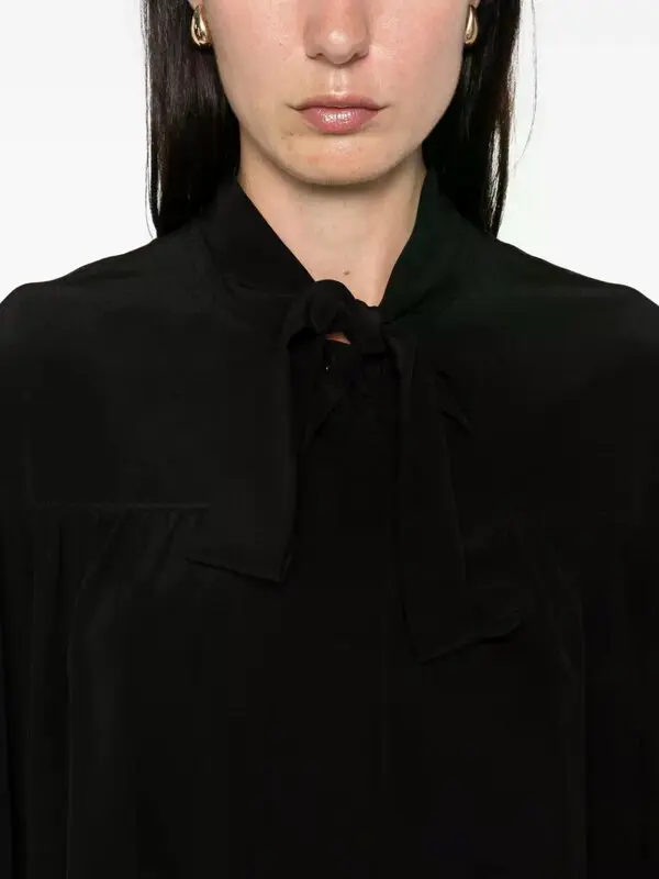 Chloé Pussy Bow-collar Silk Top