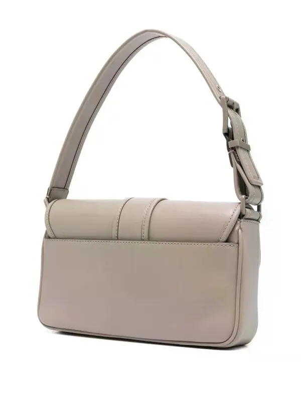 Michael Kors Buckle-fastening Leather Shoulder Bag - Grey