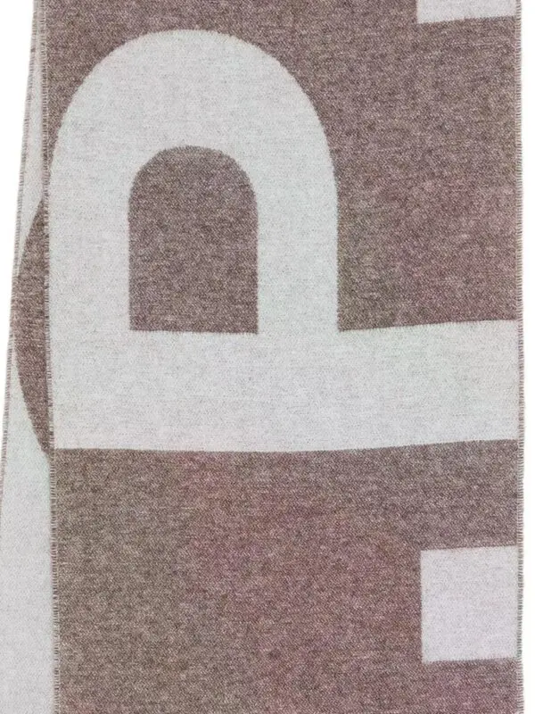 A.p.c. Logo-intarsia Scarf