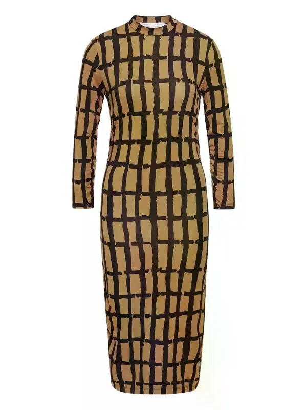 Proenza Schouler Grid-print Midi Dress