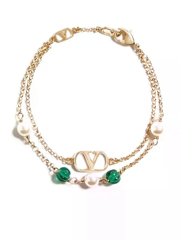 Valentino Garavani Logo Bracelet - Gold