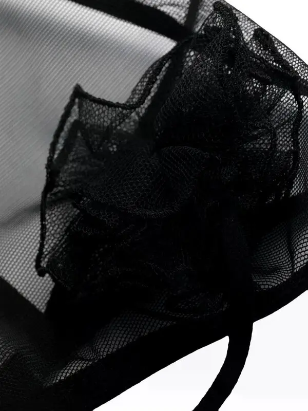 NENSI DOJAKA Flower-appliqué Triangle Bra